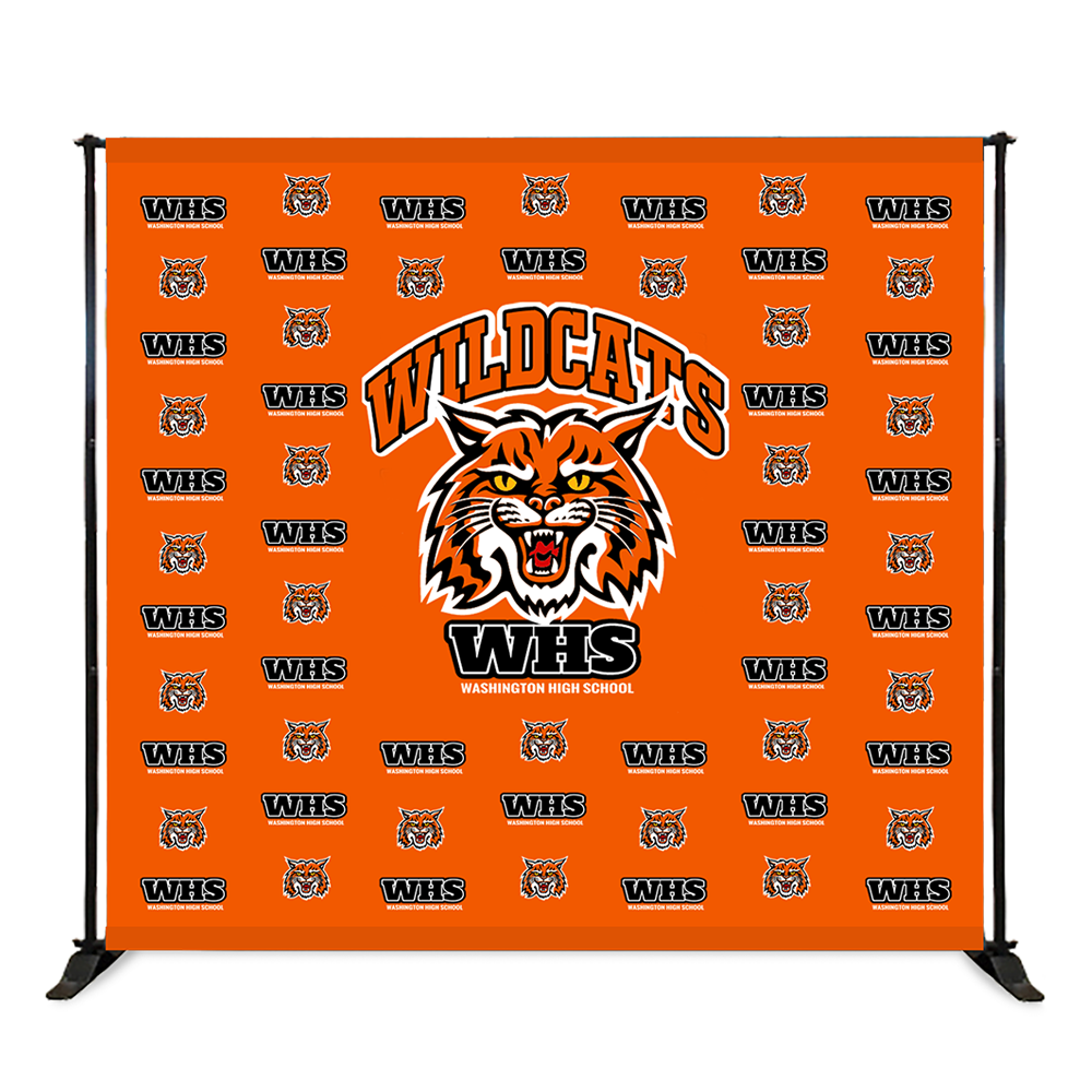 Custom Decorated Slider Backdrop Banner - Sportdecals