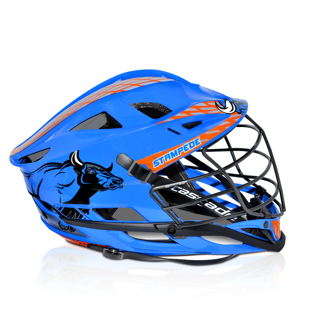 Custom Oversize Lacrosse Helmet Decals - Sportdecals