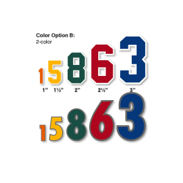 Number Decals - Cut to Shape - Sportdecals