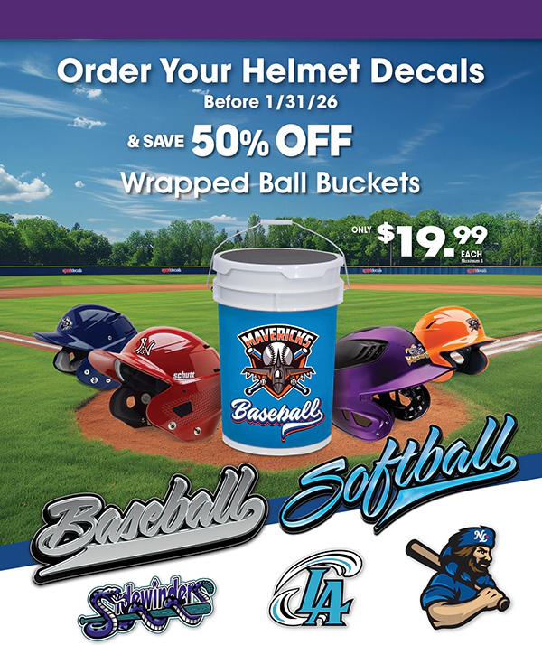 Baseball Hemet Decals – Sportdecals
